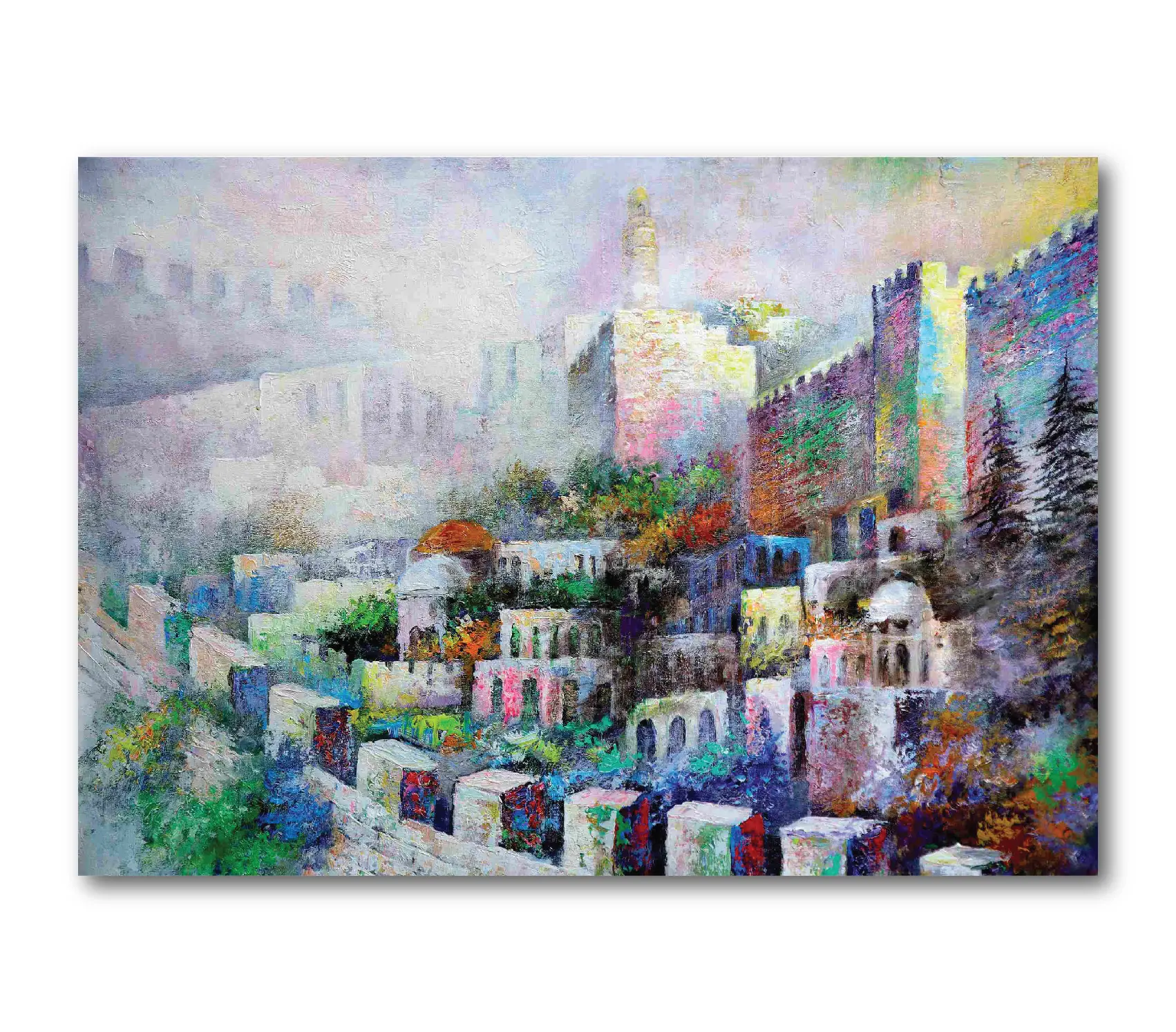 Migdal David and the Old City Yossi Bitton Fine Art